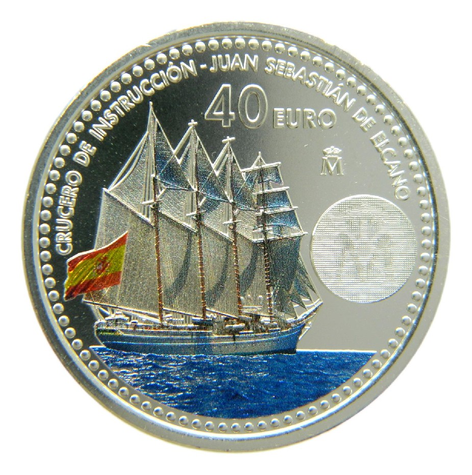 40 EUROS 2025. CRUCERO INSTRUCCION J. S. ELCANO - Numismática Carlos Pérez